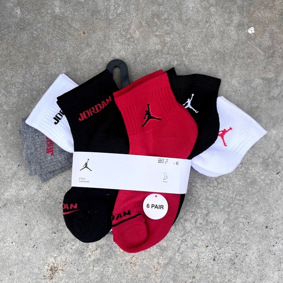 Jordan | Accessories | 6pack Jordan 6 Pair Cushioned Ankle Socks Gym ...